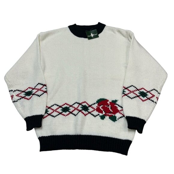 Hunt Club | Sweaters | Vintage Hunt Club Sweater Women 22w White Mock ...